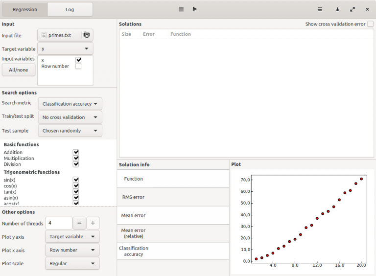 Symbolic regression example with Python visualization - TuringBot